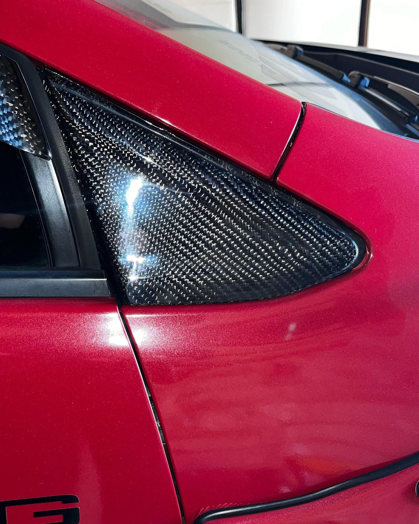 2012-2015 Civic SI coupe (facelift) Carbon Fiber Exterior Corner Trim ...